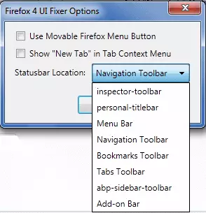 кориснички интерфејс на Firefox