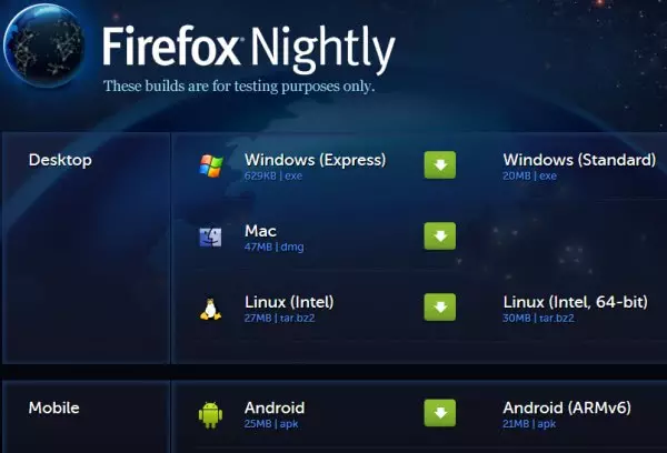 64-bit na bersyon ng firefox