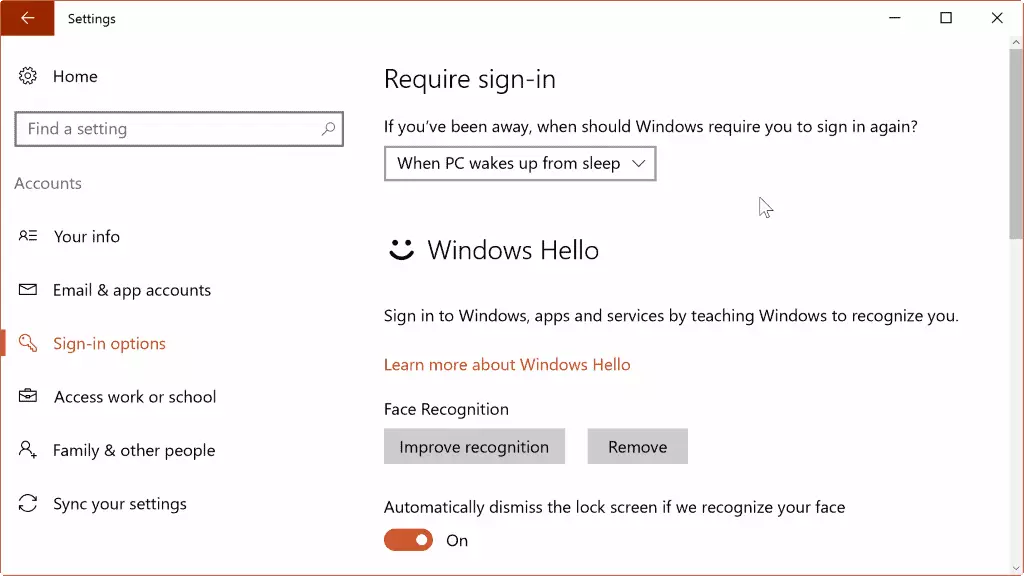 Windows hello konfigurimi 3