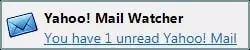 yahoo mail watcher notifikation