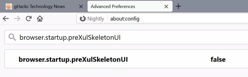 firefox poista skeleton ui käytöstä