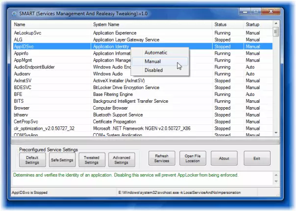 Optimizador de servicios de Windows SMART 19968_1