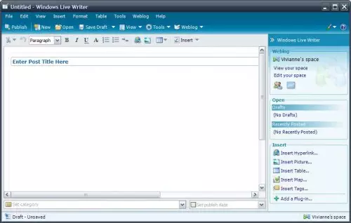 Windows Live writer