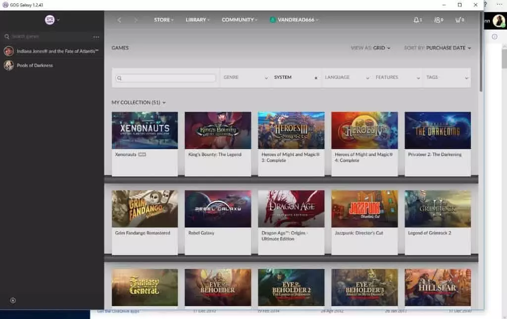 gog galaxy client