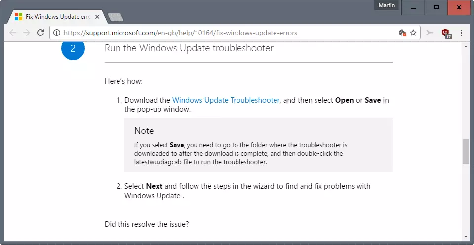 Windows-ის განახლების შეცდომების გამოსწორება