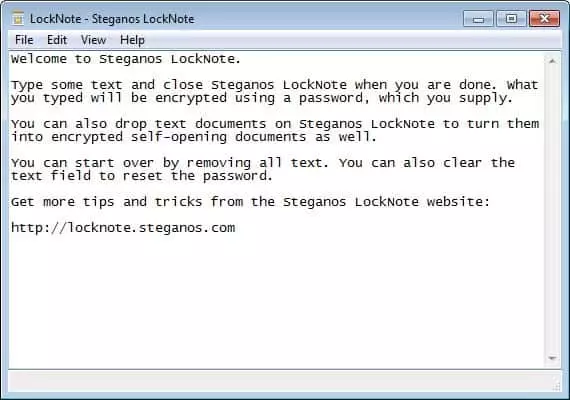 steganos locknote