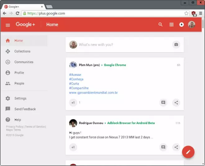 neues googleplus