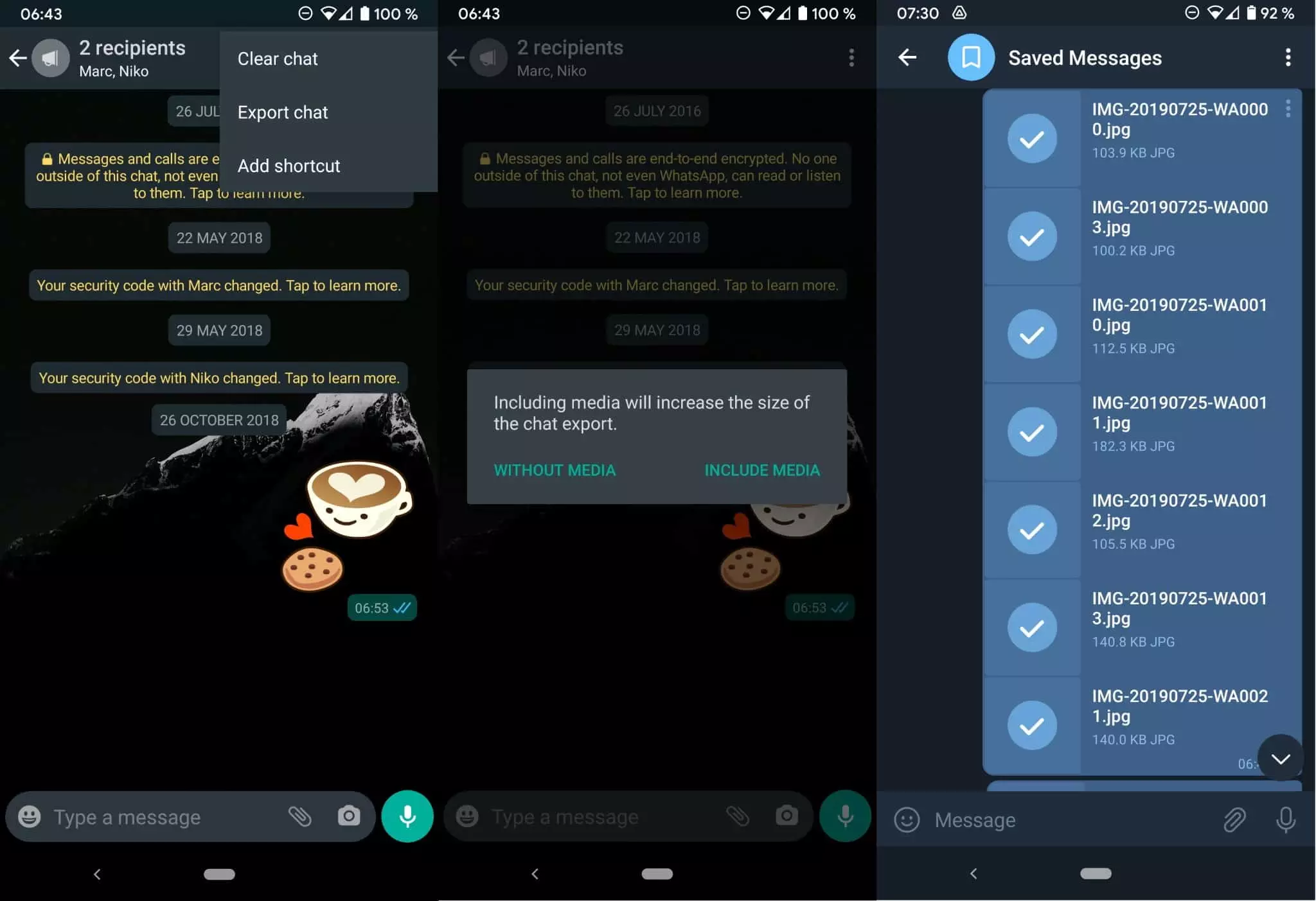 telegram importa chat whatsapp