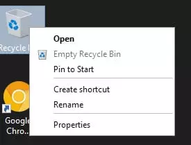 recycle bin جو نالو تبديل ڪريو