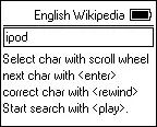 wikipedia kwenye ipod 3