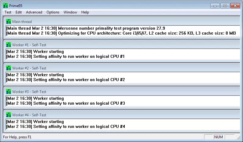 prime95 stresstest