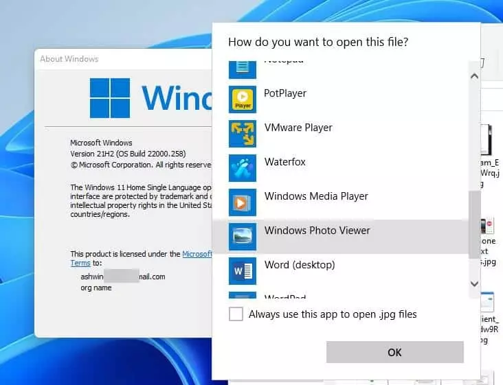 Windows 11 တွင် Windows Photo Viewer ကို ဘယ်လိုပြန်ယူမလဲ။