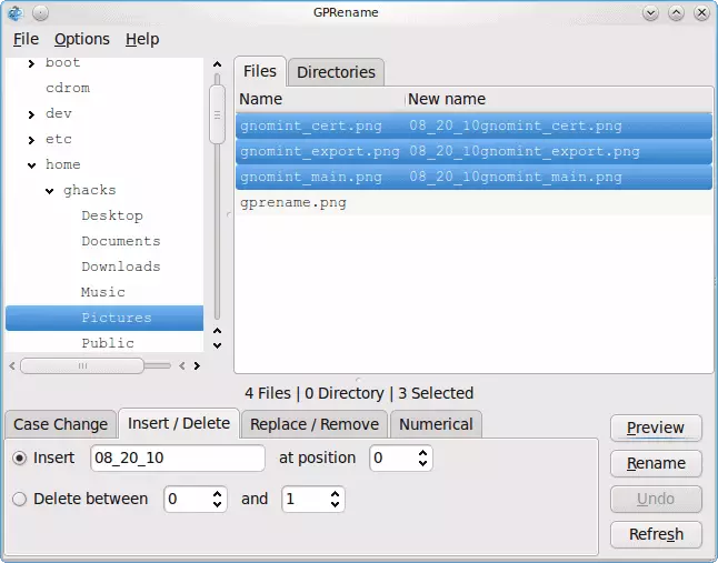 Batch rename sa Linux gamit ang GPRename 20226_2