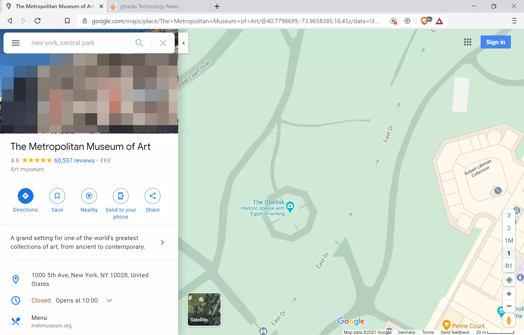 problem ze ścieżką map google