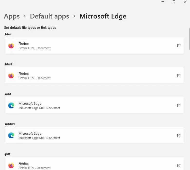 Windows 11 Defolt Tətbiq Parametrləri