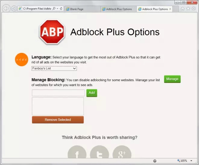 adblock plus przeglądarka internetowa