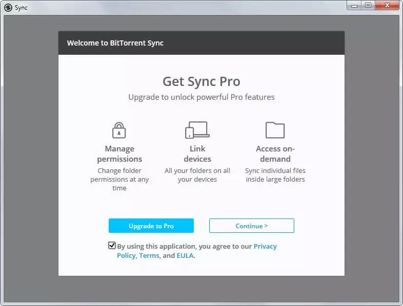 برنامج bittorrent sync pro