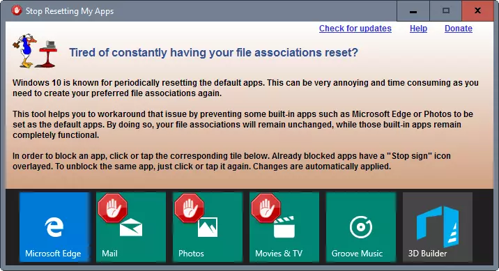 waqqaf apps default reset