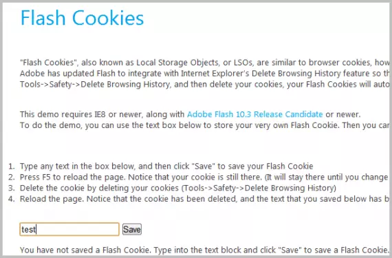 cookies flash jêbirin