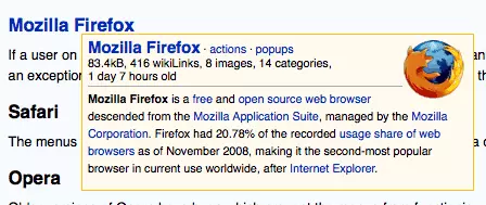 Vyskakovací okna Wikipedie