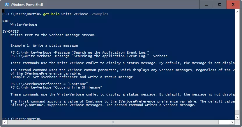 exemple powershell