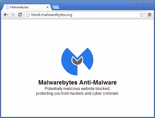 Malwarebytes Anti-Malware-Website blockiert