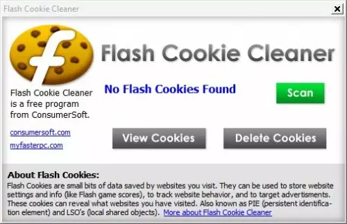 flash rengöringsmedel för kakor
