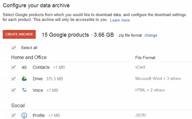 download google data copy