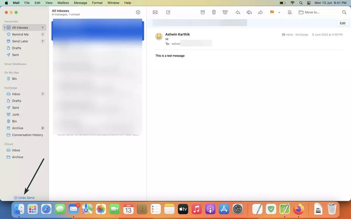 batalkan kirim aplikasi email macOS Ventura
