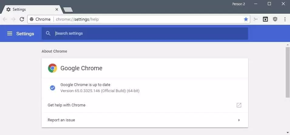 google chrome 65