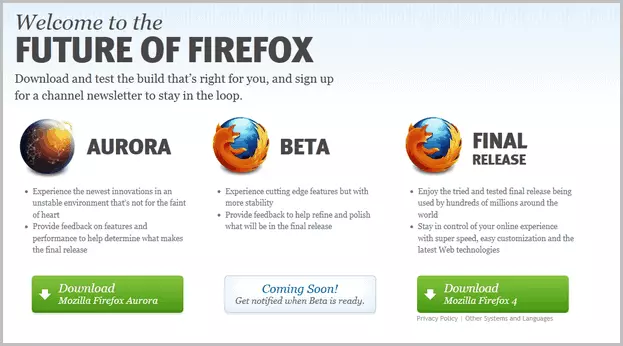 Firefox をダウンロード