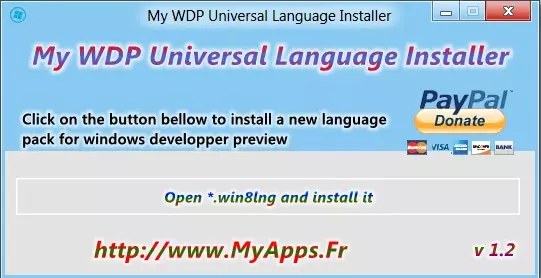 بسته های زبان ویندوز 8