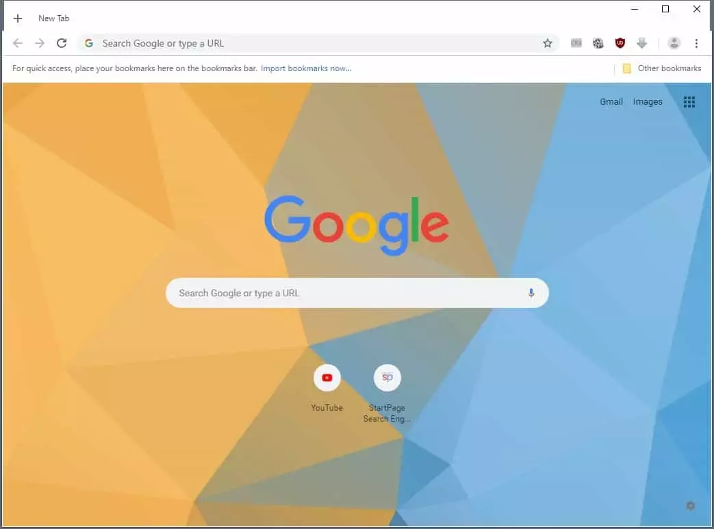 Google punon në opsionin Personalizo Sfondin në Chrome 20989_1