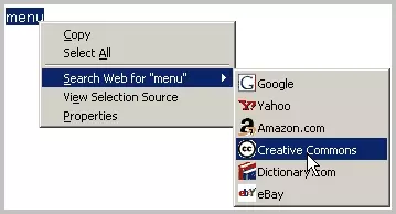 Firefox onodu menu search