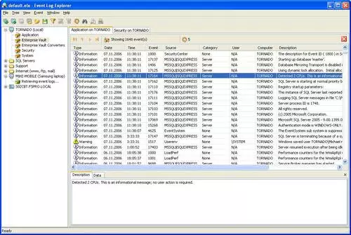 Event Log Explorer