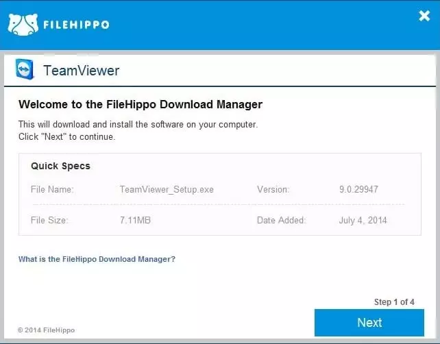 filehippo download manager-start