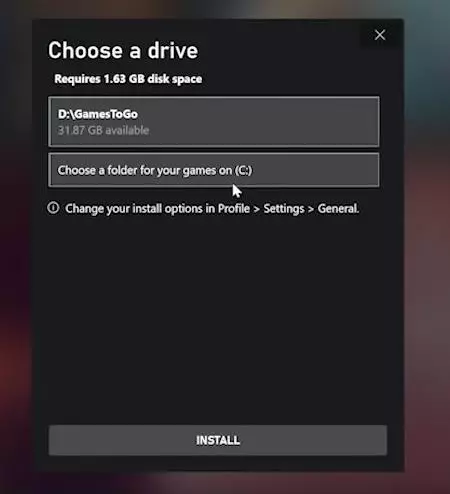 Aplikacija Xbox vam bo kmalu omogočila, da izberete, kam želite namestiti svoje igre