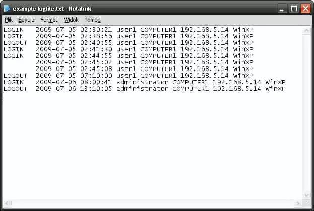 Paghimo og Access Log File Sa Windows