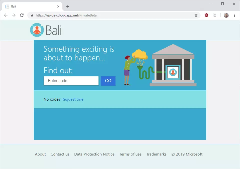 privadesa de Microsoft Bali