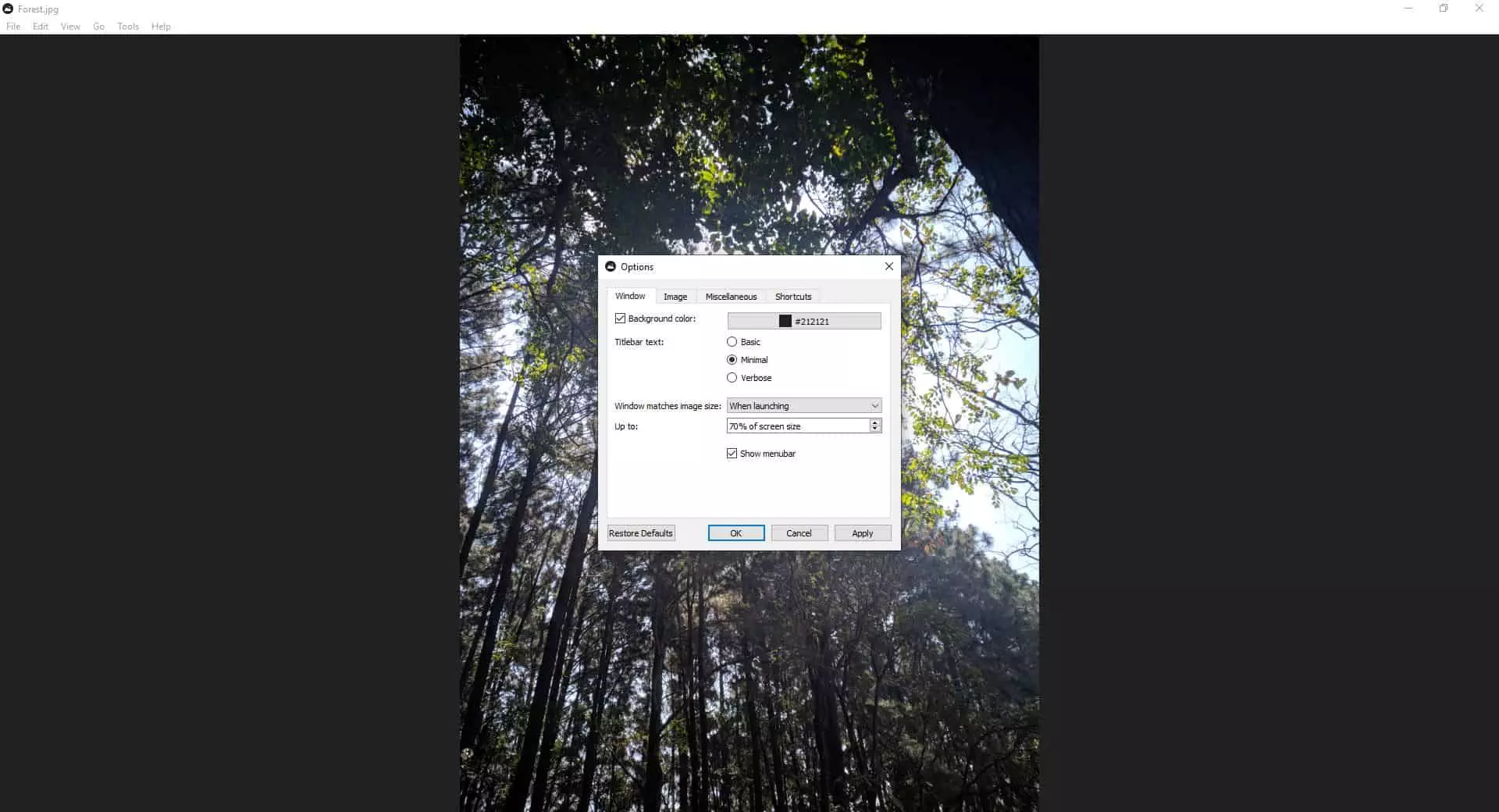 qView je minimalistički preglednik slika za Windows, Linux i macOS 21301_2