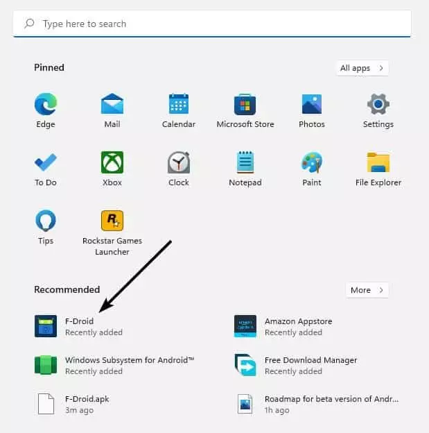 Android-apps op Windows 11
