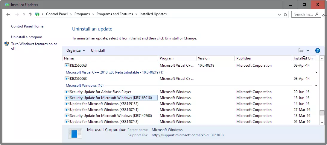 aktualizácie systému Windows