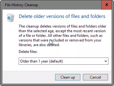 очистити історію файлів