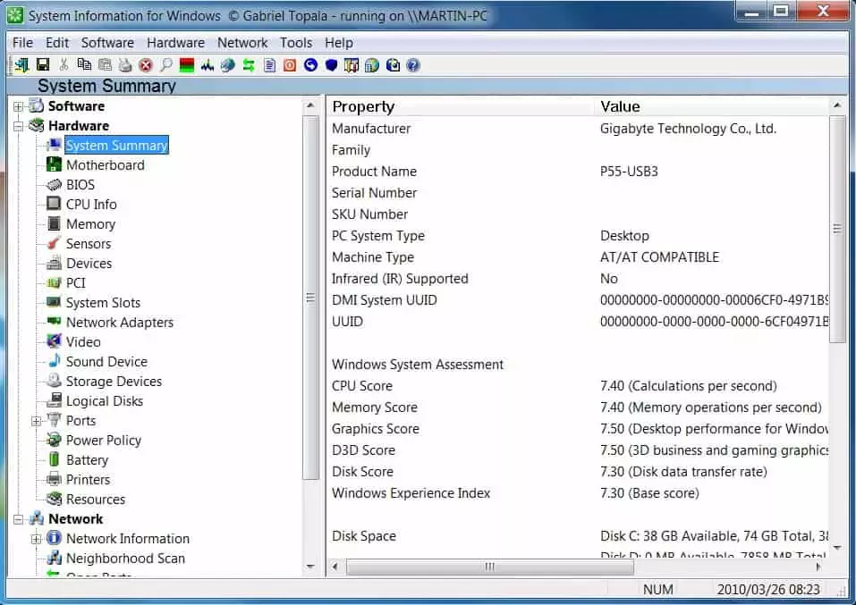 Informazzjoni tas-Sistema Għall-Windows Pro Reviżjoni 21365_1