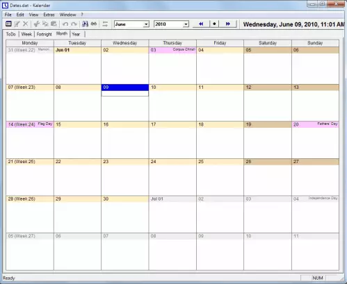 logiciel de calendrier gratuit