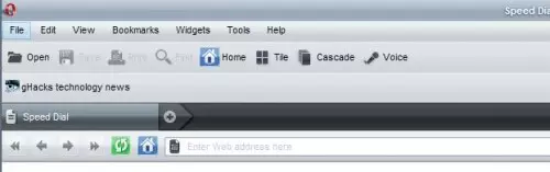 opera toolbar