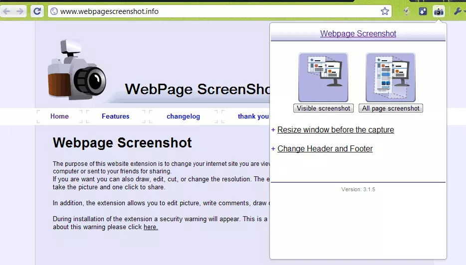 Webseiten-Screenshot