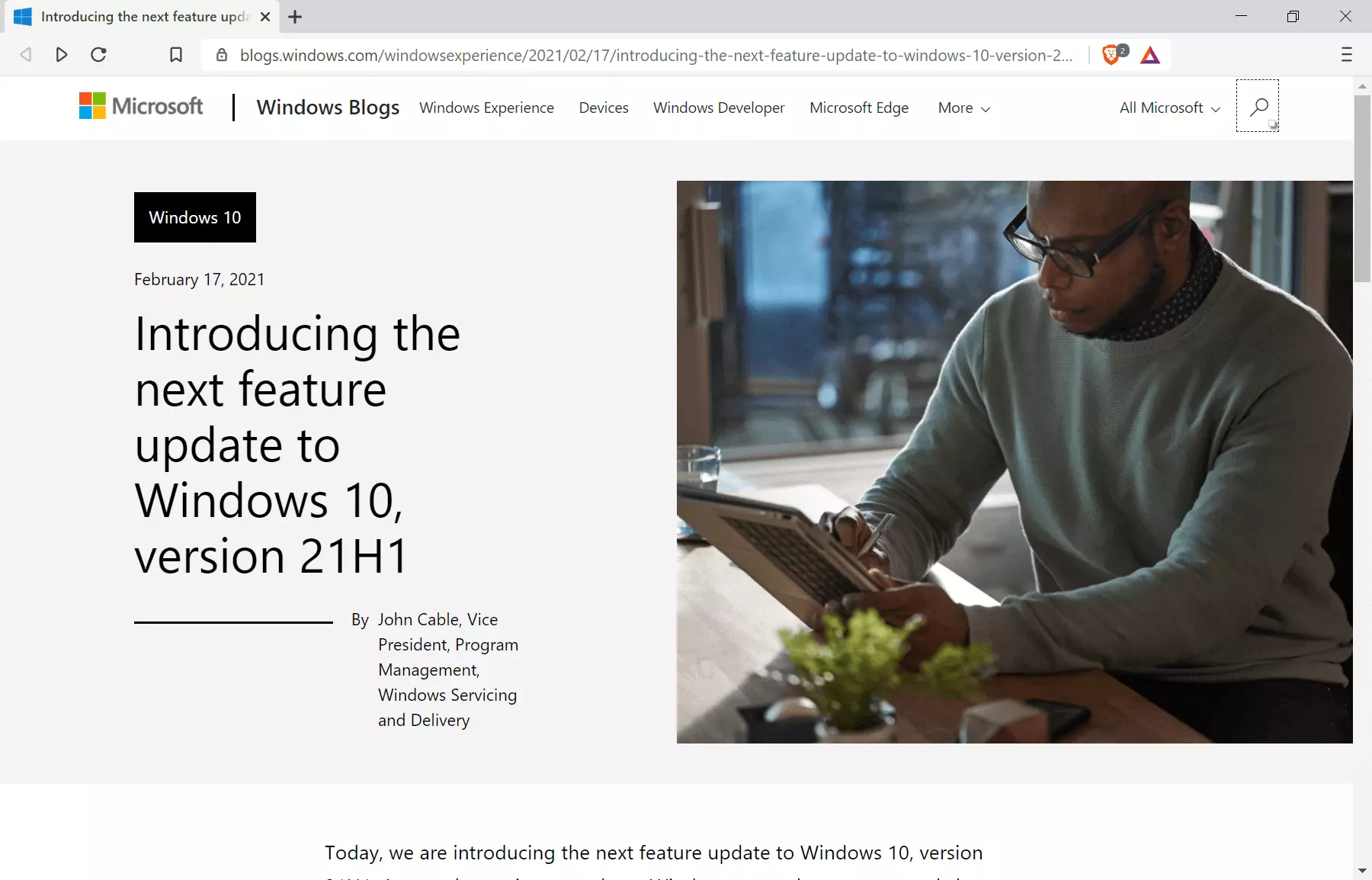 Windows 10 កំណែ 21h1 ធ្វើឱ្យទាន់សម័យលក្ខណៈពិសេសត្រូវបានប្រកាស