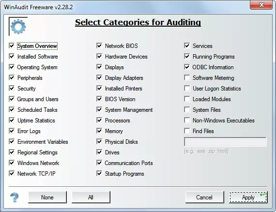 winaudit විකල්ප