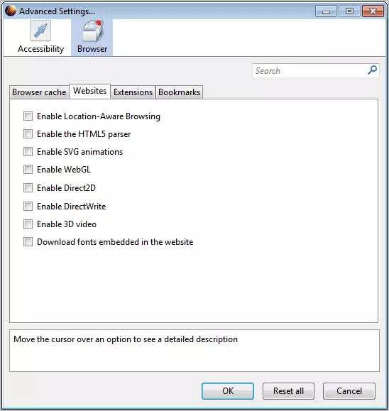 د config په اړه gui config